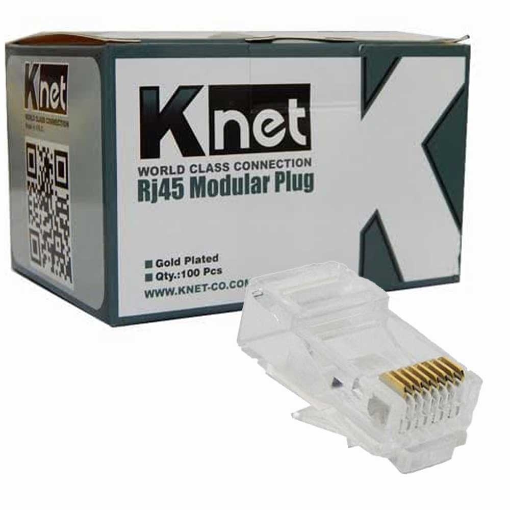 سوکت شبکه CAT6 UTP بسته 100 عددی KNET – فروشگاه اینترنتی جهش لند